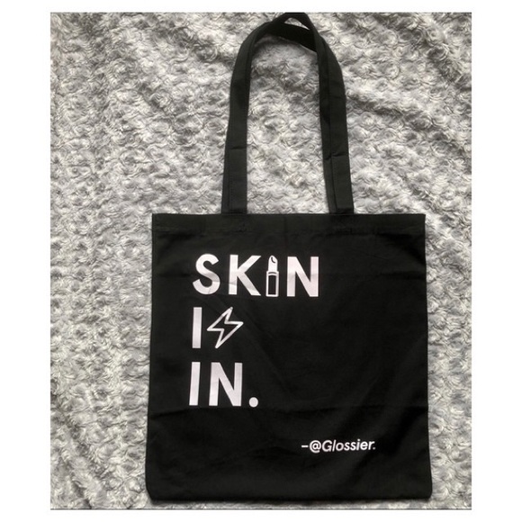 Glossier | Makeup | Glossier 4 Pc Set Tote Bag Pink Pouch Sticker ...